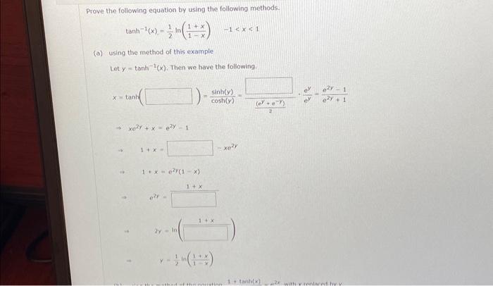 Solved Prove the following equation by using the following | Chegg.com