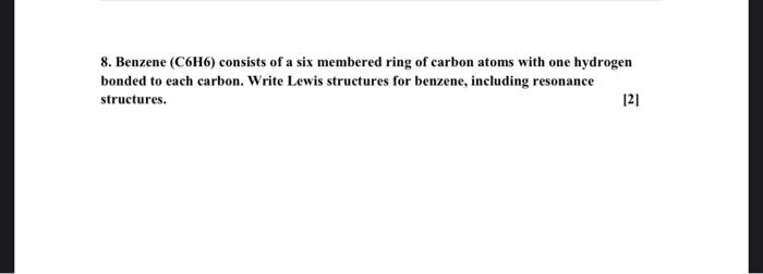 Solved 6. Write Lewis structures for the following molecules | Chegg.com