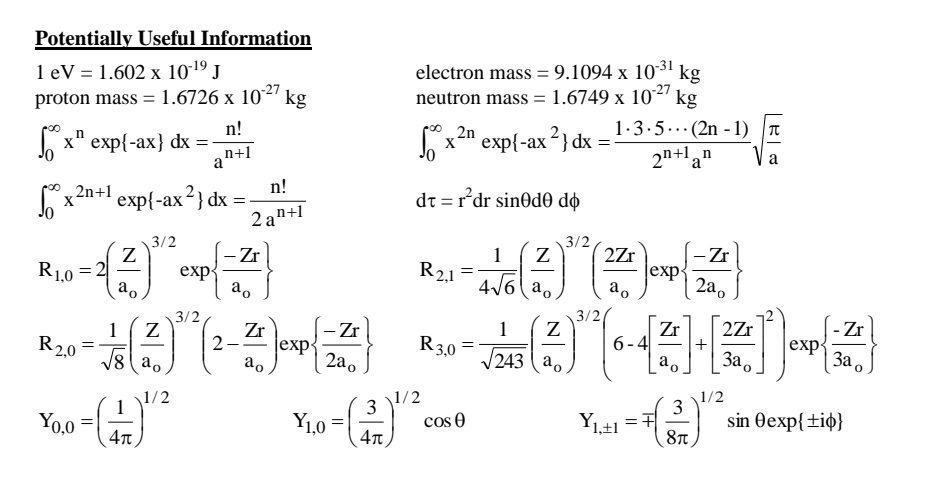 Solved 4 Determine The Most Probable Radius Of An Electron