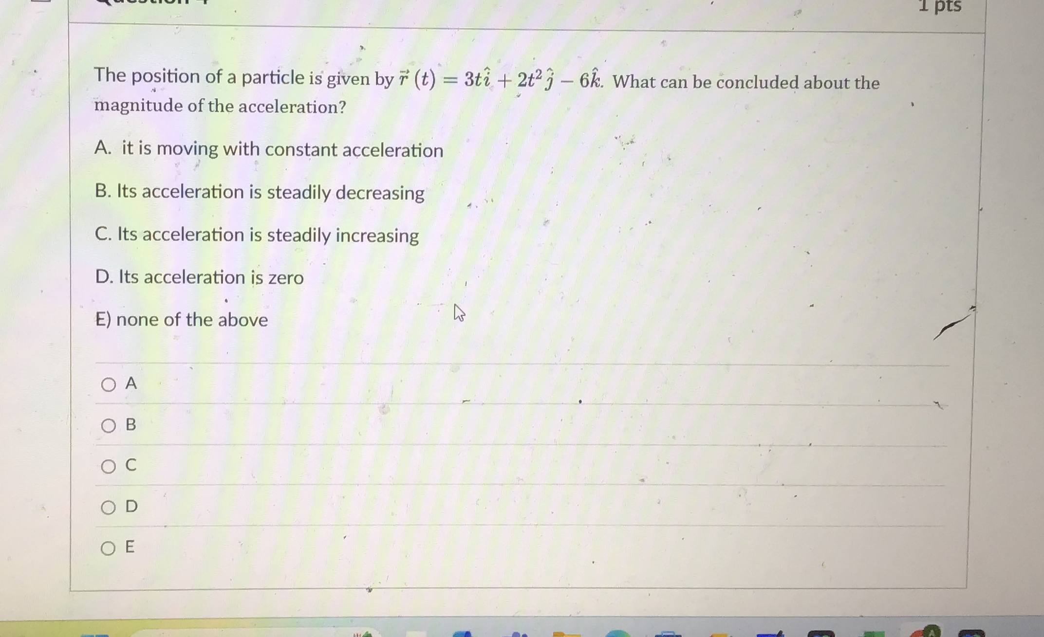 The position of a particle is given by | Chegg.com