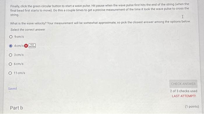 In this question you will explore waves on a string | Chegg.com