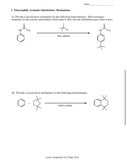 Solved (Benzene Derivatives - Synthesis and Mechanism) 1. | Chegg.com