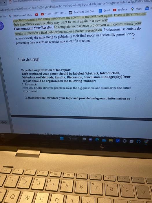 Communicate Your Results: To complete your science | Chegg.com