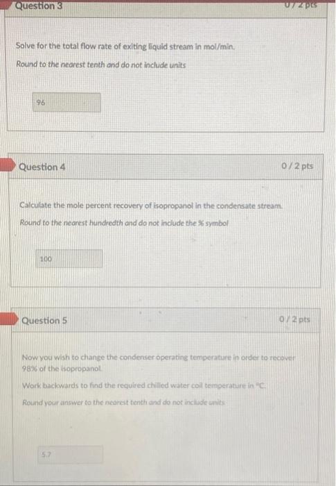 Solved A gas stream contains 40 mol\% isopropanol in air and | Chegg.com