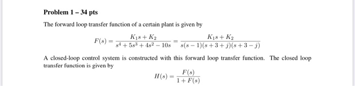 Solved Problem 3 - 33 pts Sketch the Nyquist diagram for the | Chegg.com