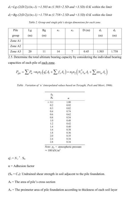 First, define geometry and pile dimensions: according | Chegg.com