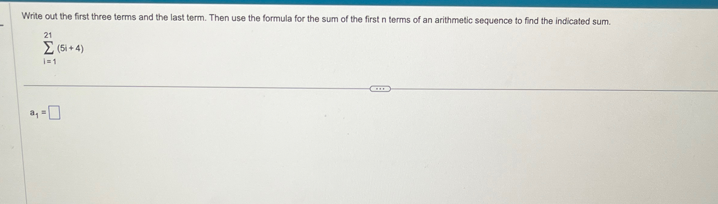 Solved Write out the first three terms and the last term. | Chegg.com Solved Write out the first three terms and the last term. | Chegg.com
