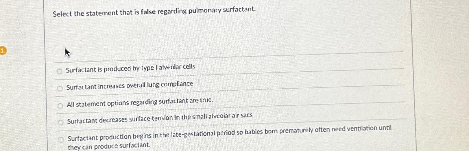 Solved Select the statement that is false regarding | Chegg.com