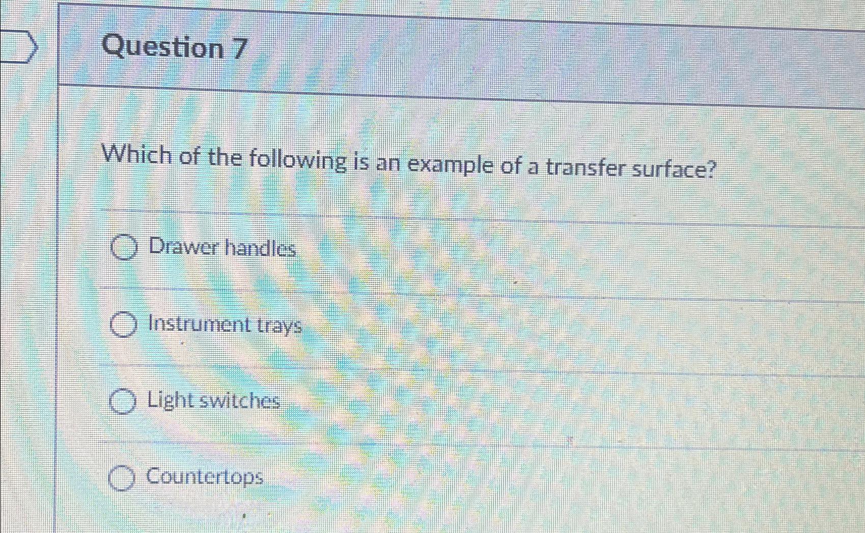Solved Question 7Which of the following is an example of a | Chegg.com