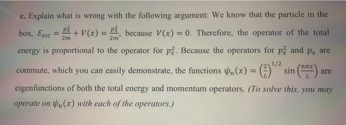 Solved 3. Consider a particle of mass m confined to a | Chegg.com