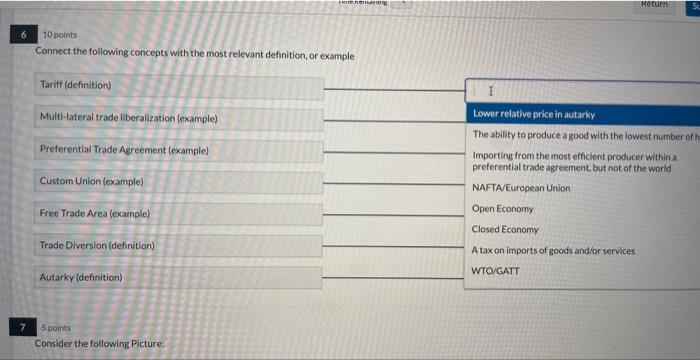 Solved Connect the following concepts with the most relevant | Chegg.com