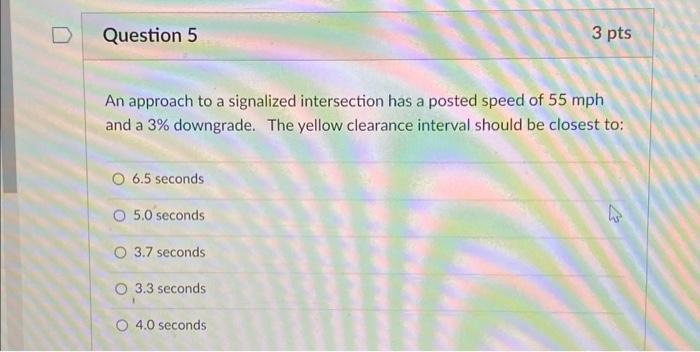 Solved An approach to a signalized intersection has a posted | Chegg.com