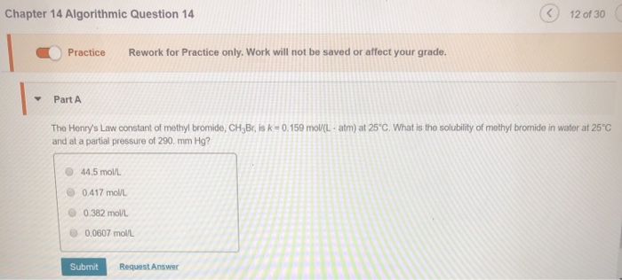 Solved Chapter 14 Algorithmic Question 14 ( 12 of 30 | Chegg.com