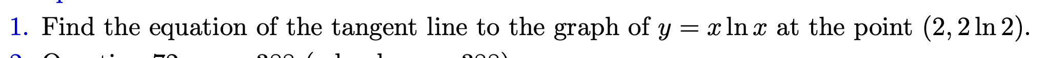 Solved Find the equation of the tangent line to the graph of | Chegg.com