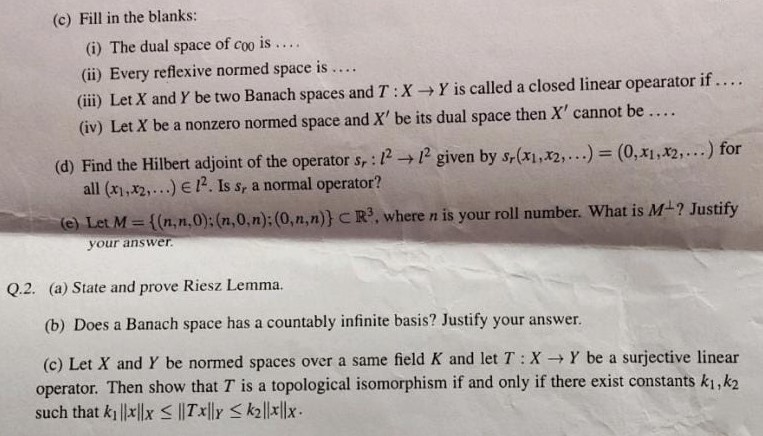 Solved I need answer of c,d,e and question 2 (c) ﻿part, dont | Chegg.com