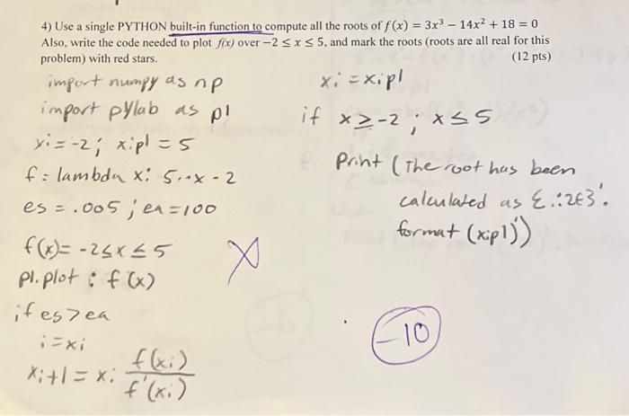 Solved 4) Use a single PYTHON built-in function to compute | Chegg.com