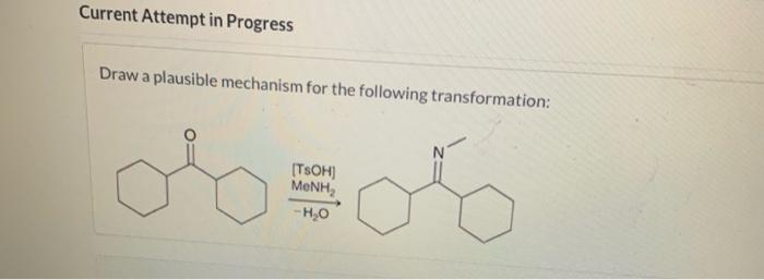 Solved Current Attempt in Progress Draw a plausible | Chegg.com