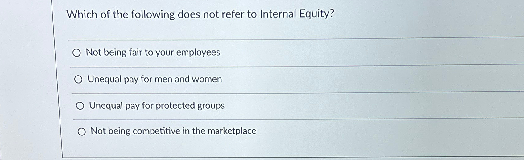 Solved Which of the following does not refer to Internal | Chegg.com