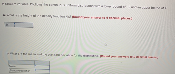 Solved A random variable Xfollows the continuous uniform | Chegg.com