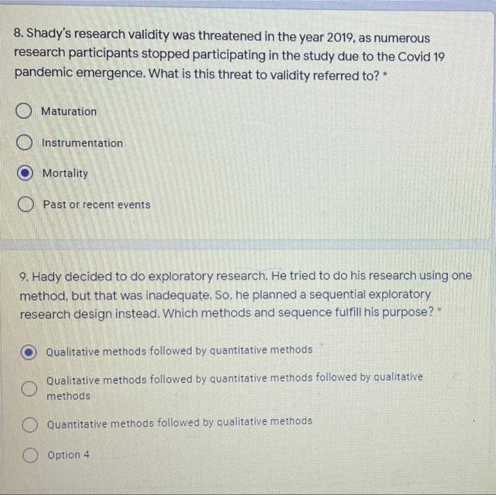 Solved 1. Sara was worried that an extraneous variable that | Chegg.com