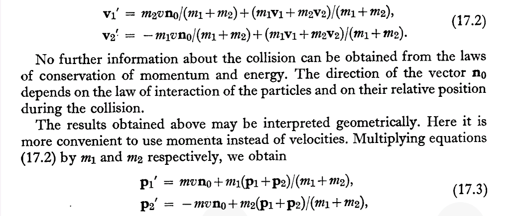 Solved please use the elastic collision derivation using the | Chegg.com