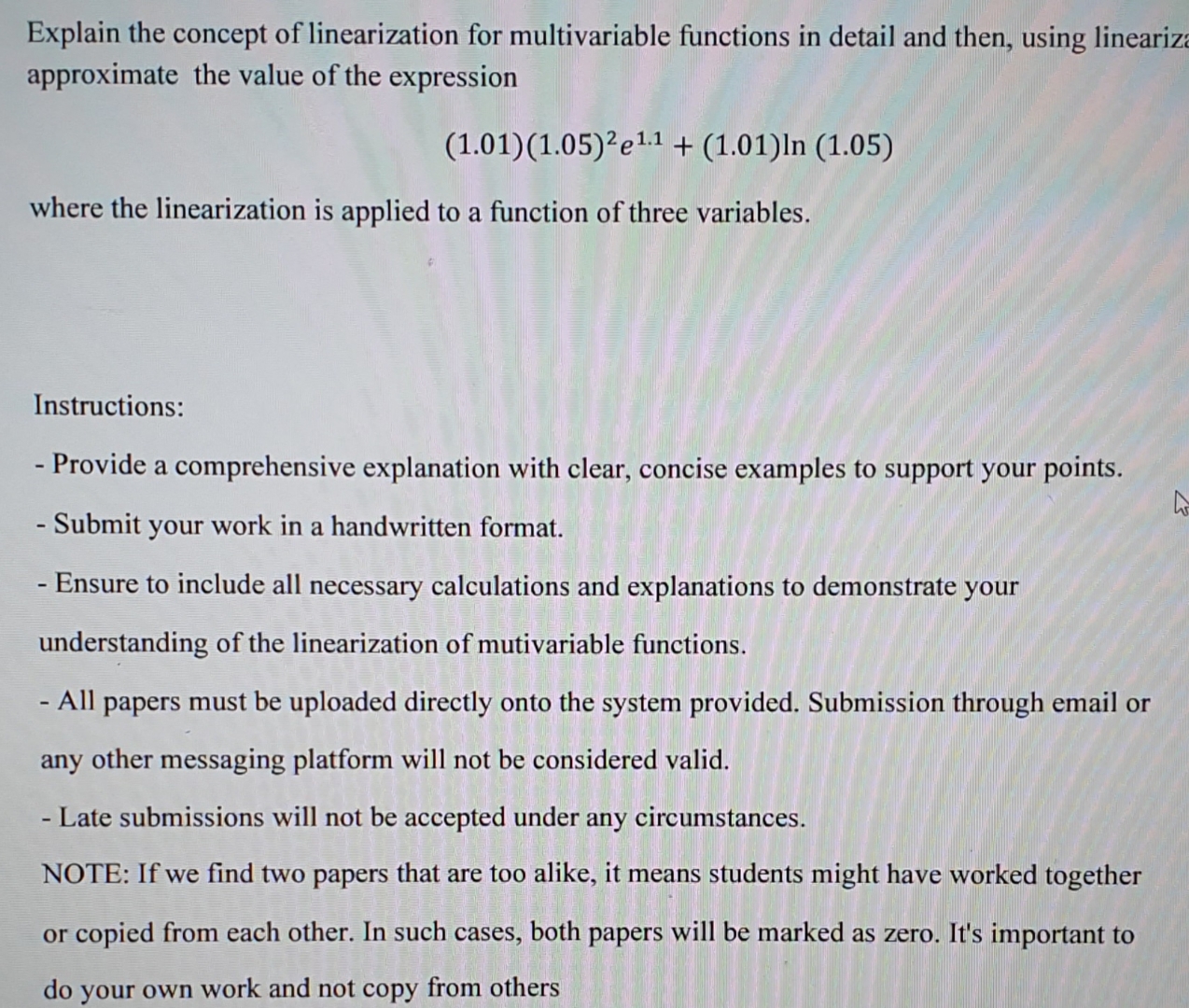 Explain The Concept Of Linearization For