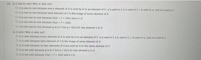 Solved Let X = {a, b, c, d) and Y = {e, f, g}. Define | Chegg.com
