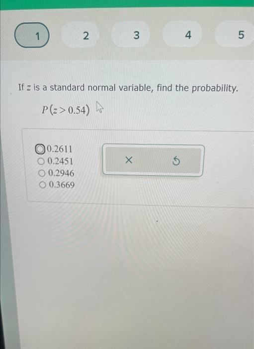 Solved If z is a standard normal variable, find the | Chegg.com