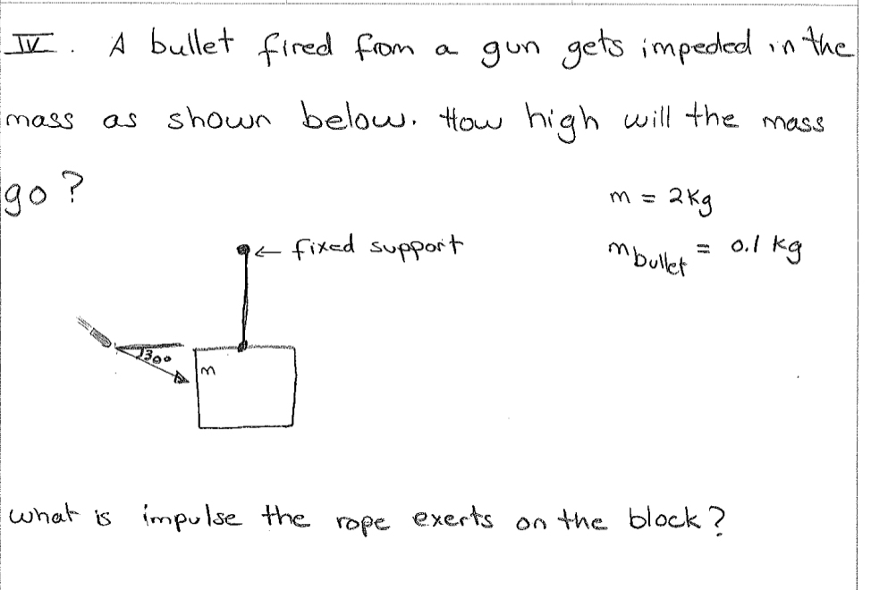 Solved IV. ﻿A bullet fired from a gun gets impeded in the | Chegg.com