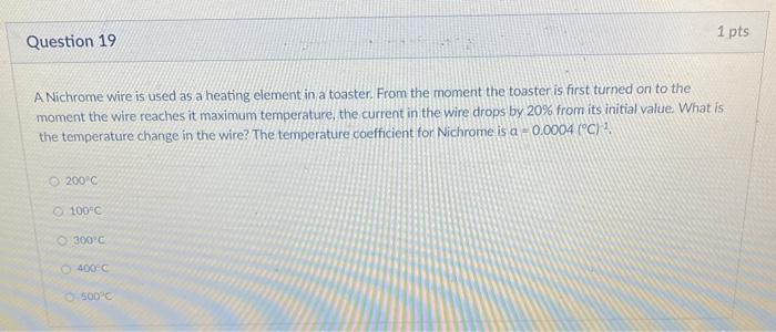 Solved A Nichrome wire is used as a heating element in a | Chegg.com