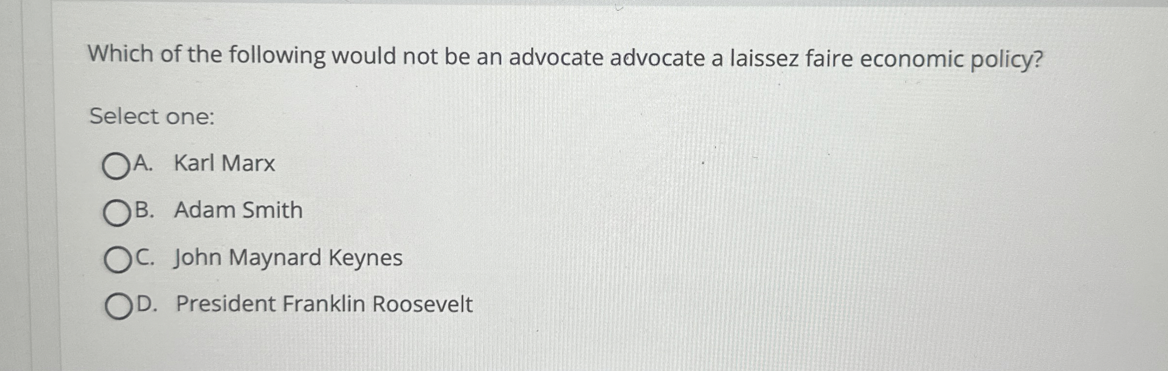 Solved Which of the following would not be an advocate | Chegg.com