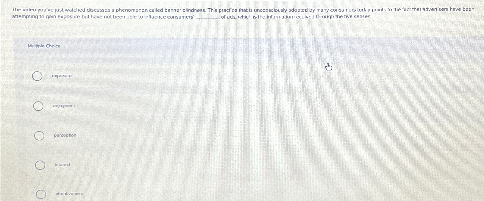 Solved attempting to gain exposure but have not been able to | Chegg.com