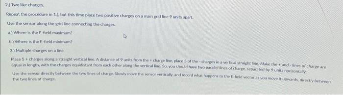 Repeat the procedure in 1.1, but this time place two | Chegg.com