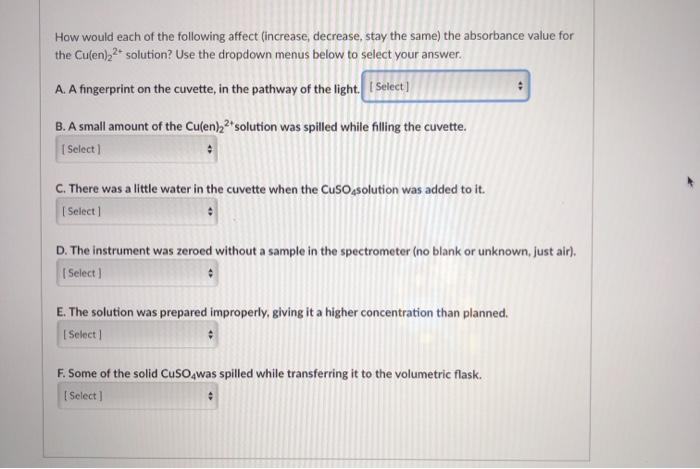Solved How would each of the following affect (increase, | Chegg.com
