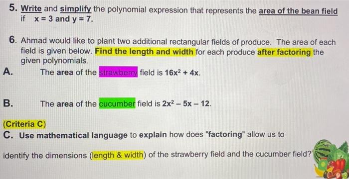 Solved 3. Write and simplify a polynomial expression that | Chegg.com