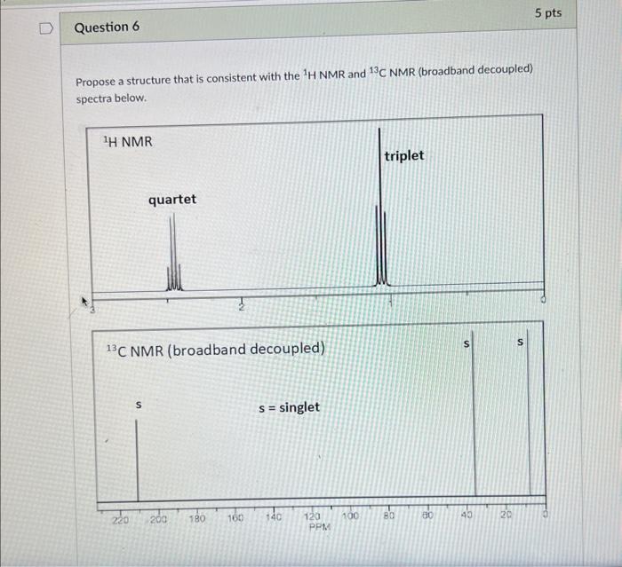 Solved Propose a structure that is consistent with the 1H | Chegg.com