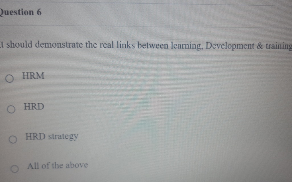 Solved question 6t should demonstrate the real links between | Chegg.com