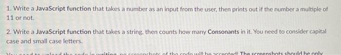 Solved 1. Write a JavaScript function that takes a number as | Chegg.com