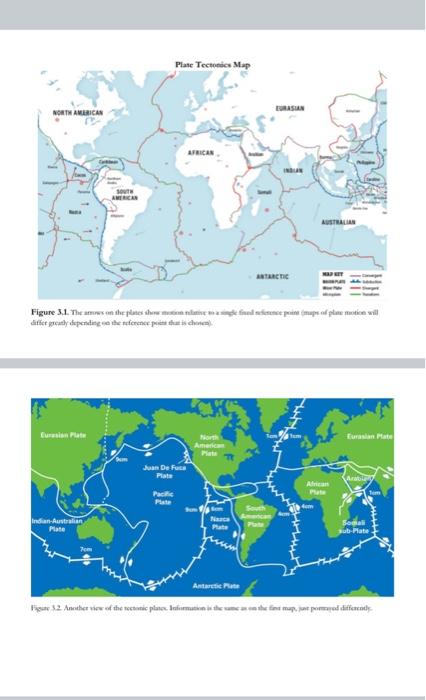 Solved Part II. Plate boundary landforms Listed below are | Chegg.com Solved Part II. Plate boundary landforms Listed below are | Chegg.com
