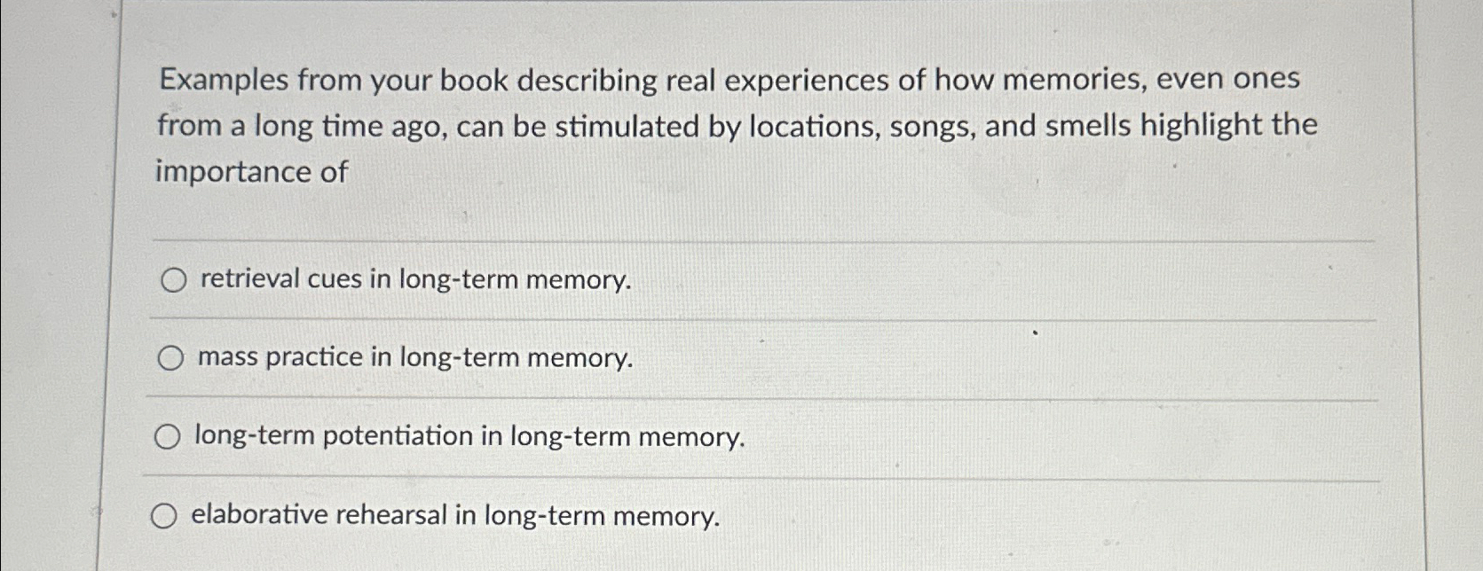 Solved Examples from your book describing real experiences | Chegg.com