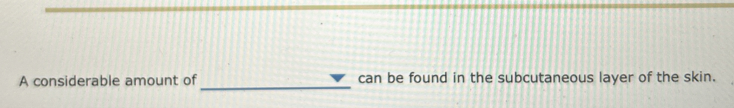 Solved A considerable amount of ______ ﻿can be found in the | Chegg.com
