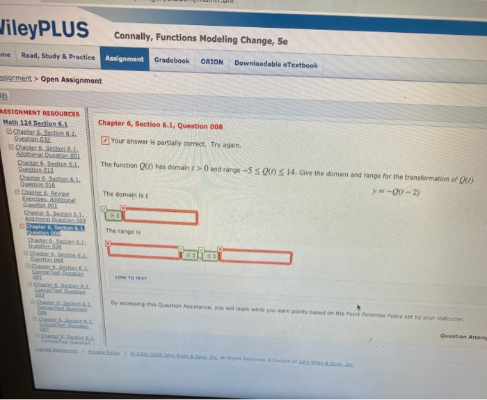 Solved Connally, Functions Modeling Change, 5e me Read, | Chegg.com