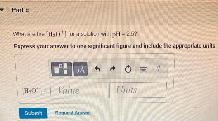 Solved Calculate the [H3O+]and [OH] for a solution with each | Chegg.com