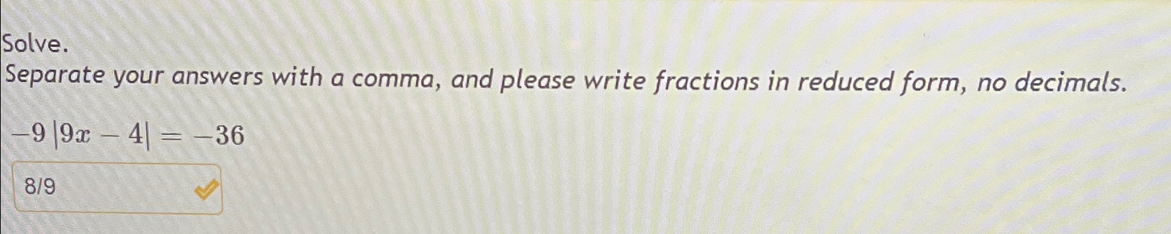 Solved Solve.Separate your answers with a comma, and please | Chegg.com