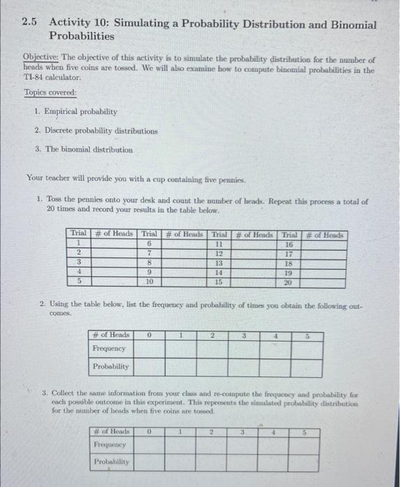 Solved 2.5 Activity 10: Simulating a Probability | Chegg.com