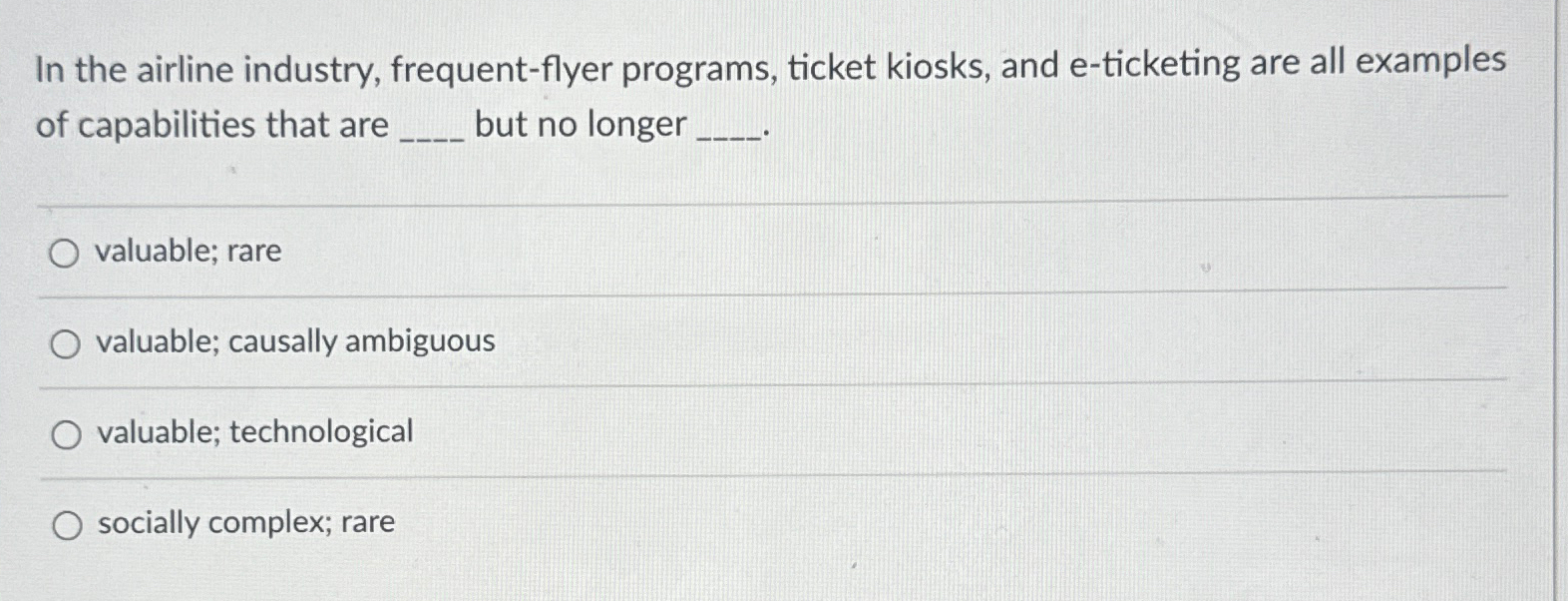 Solved In the airline industry, frequent-flyer programs, | Chegg.com