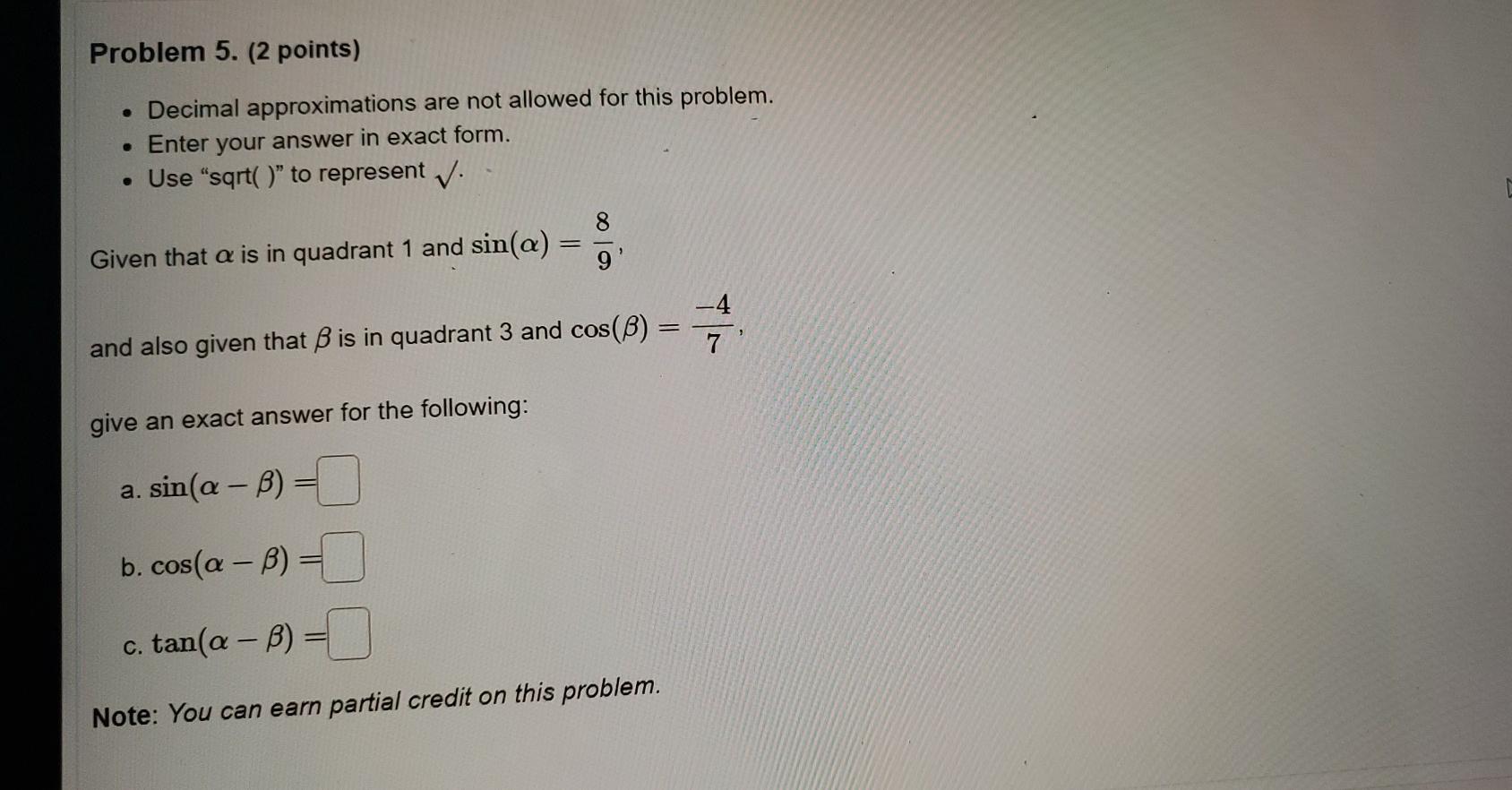 Solved Problem 5. (2 points) • Decimal approximations are | Chegg.com Solved Problem 5. (2 points) • Decimal approximations are | Chegg.com