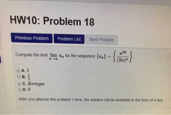 Solved HW10: Problem 18 Previous Problem Problem List Next | Chegg.com
