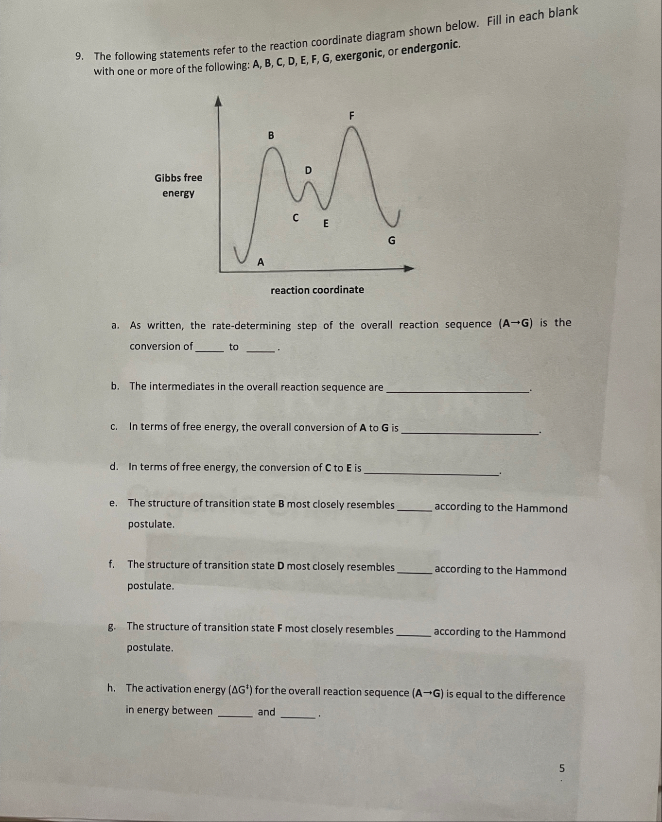 Solved The following statements refer to the reaction | Chegg.com