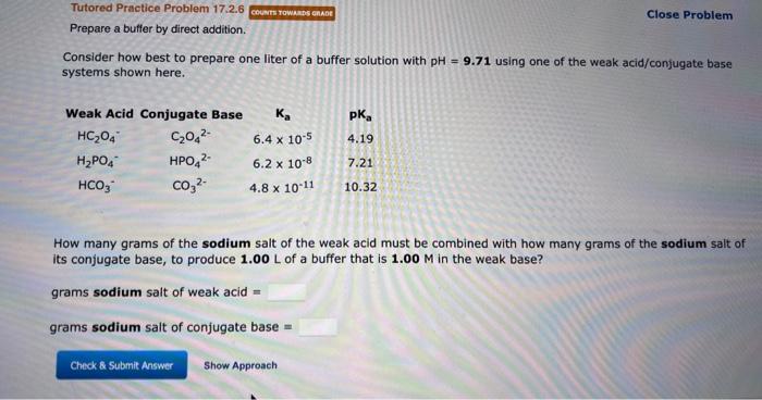 Solved Tutored Practice Problem 17.2.6 COUNTS TOWARDS GRADE | Chegg.com
